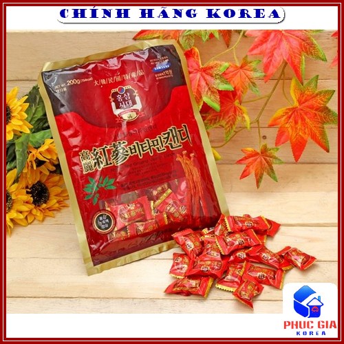 Korean Red Ginseng Candy, 200gr Pack - Genuine Korean Red Ginseng Candy ...