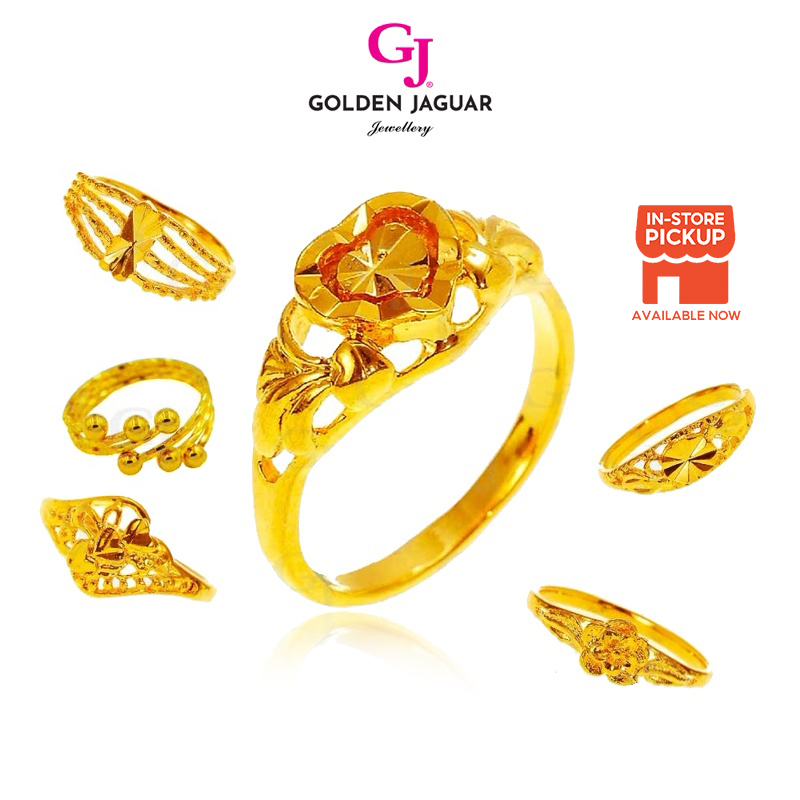 GJ Jewellery Emas Korea Emas Bangkok 24K Rings Cincin Mini Kikir/Licin ...