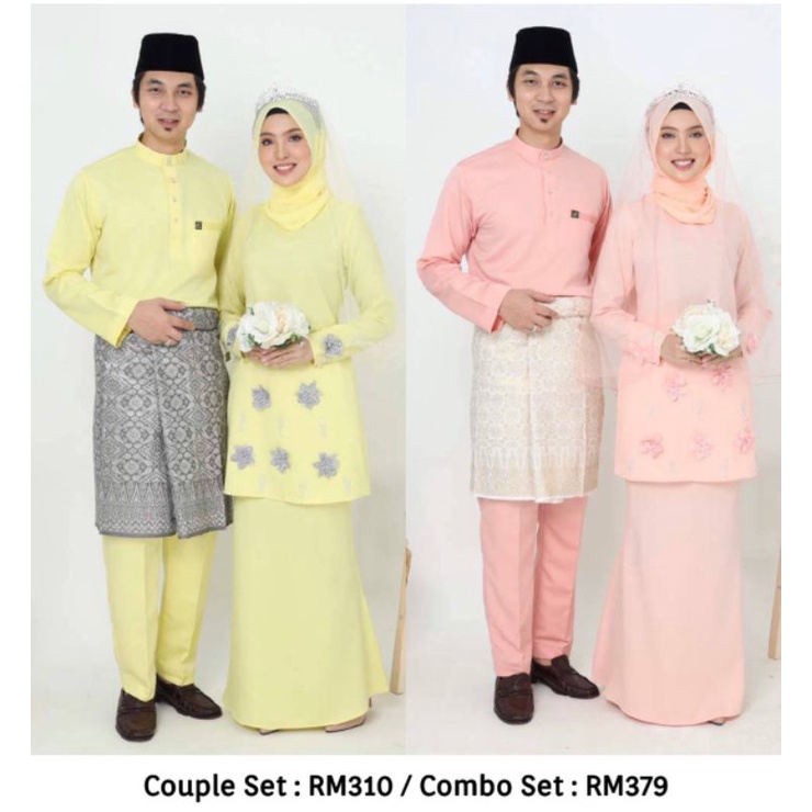 Baju Sedondon Raya Kurung Moden Baju Melayu Cekak Musang Sakura Baju Nikah Kahwin Tunang