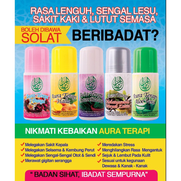 AURA TERAPI ALOE VERA TUJUH BUNGA HABATUS SAUDA HALIA ZAITUN DAUN ...