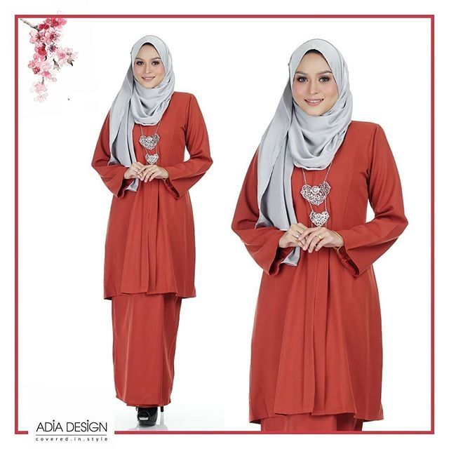 Ready Stock : Baju Kebarung Saleeha / Kebaya Traditional - Adia Design ...