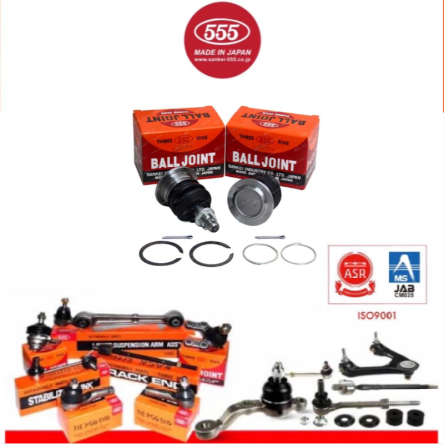 Sb-t172 lh rh 555 sankei japan ball joint set for toyota camry acv40 ...