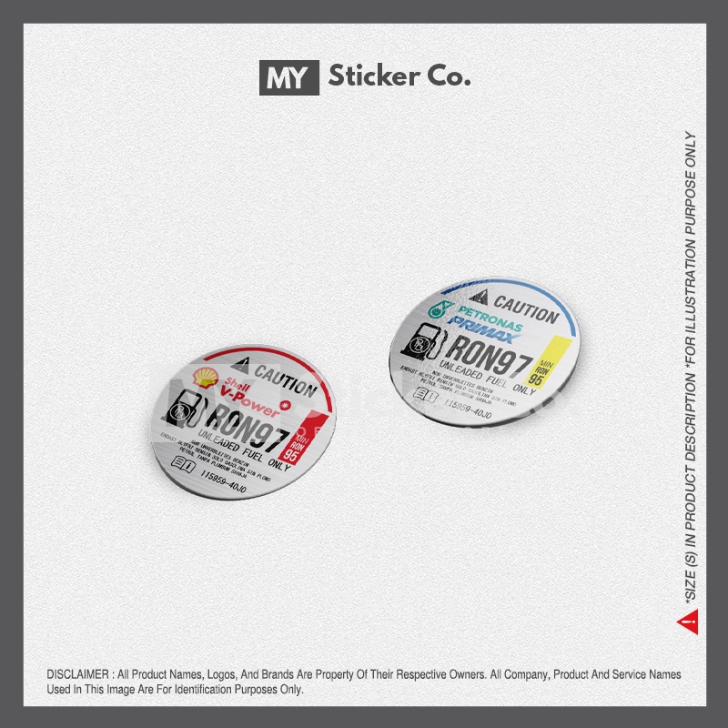 Sticker : Petrol Tank Universal V2 - Round (Petronas / Shell) | Shopee ...