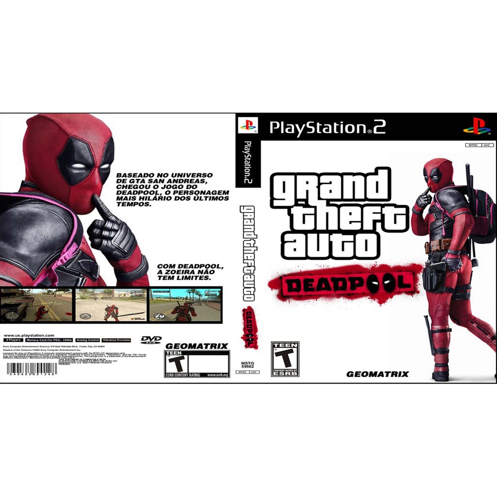 PS2 GRAND THEFT AUTO San Andreas Deadpool | Shopee Malaysia