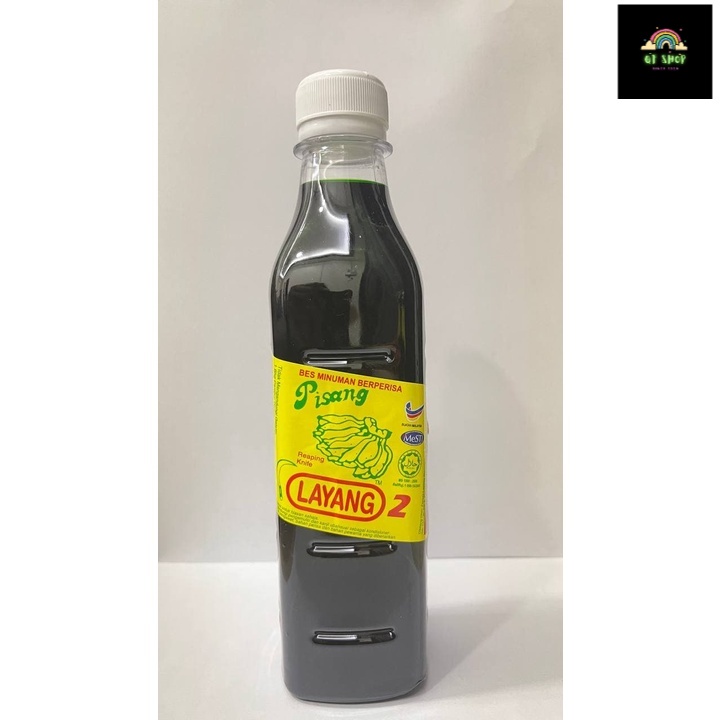 KORDIAL CAP LAYANG-LAYANG 375ml (SIRAP ROSE / KELADI / PISANG / JAGUNG ...
