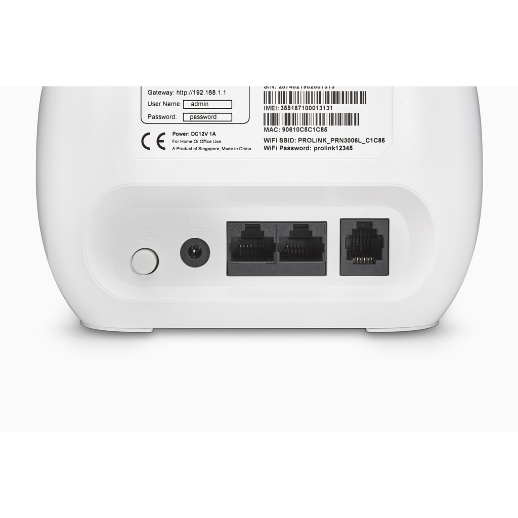 PROLiNK 4G Sim Card LTE Router with Voice Call / Network LAN Port with ...