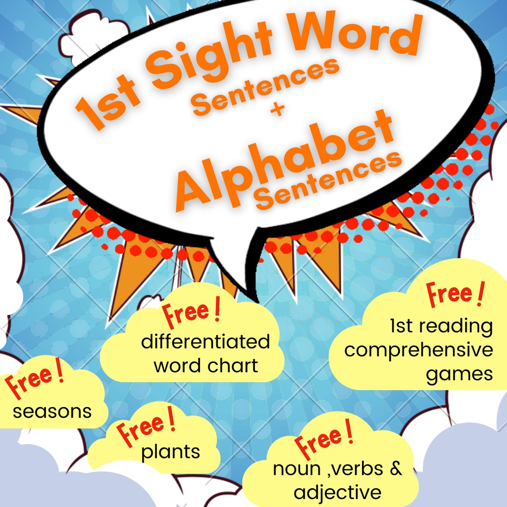 KD1 First Alphabet Sentences + First Sight Word Sentences + Reading ...