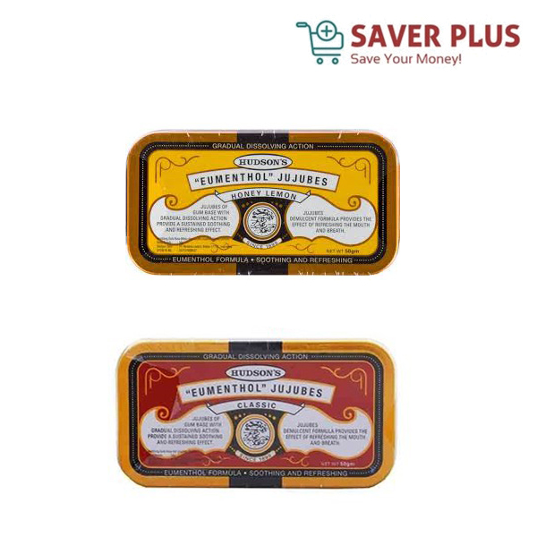Hudson's Eumenthol Jujubes can 50g ( Classic / Lemon ) | Shopee Malaysia