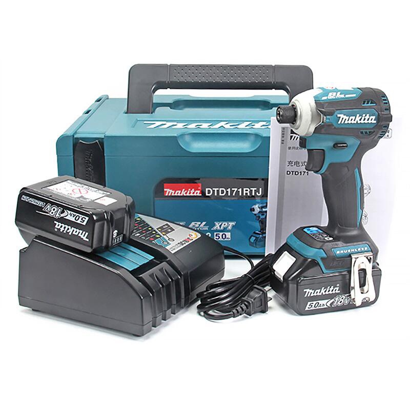 Makita DTD171 18V Impact Wrench Brushless Motor Cordless Electric Wrench Power Tool 520 Nm 1/2 ...