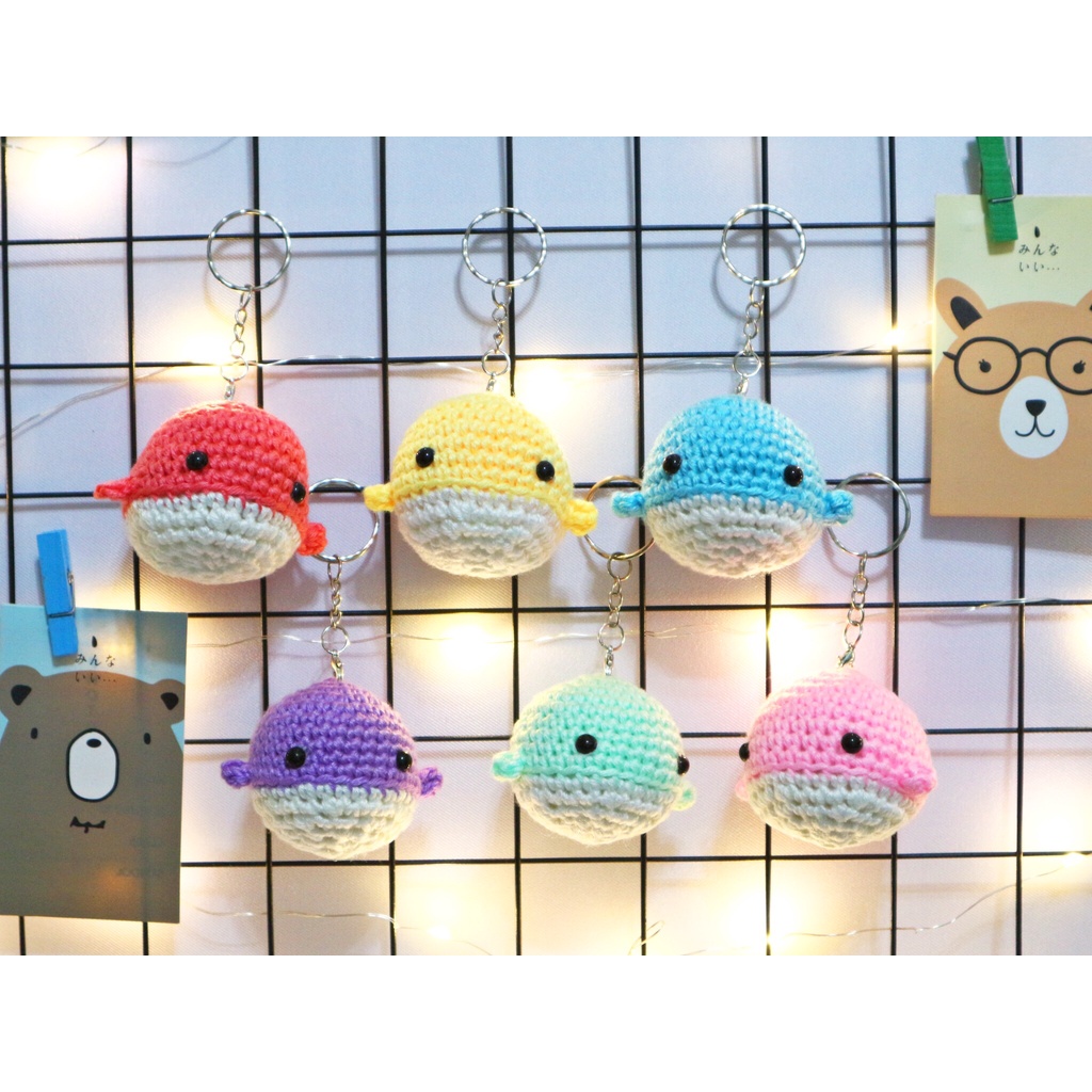 Whale Crochet Keychain | Shopee Malaysia