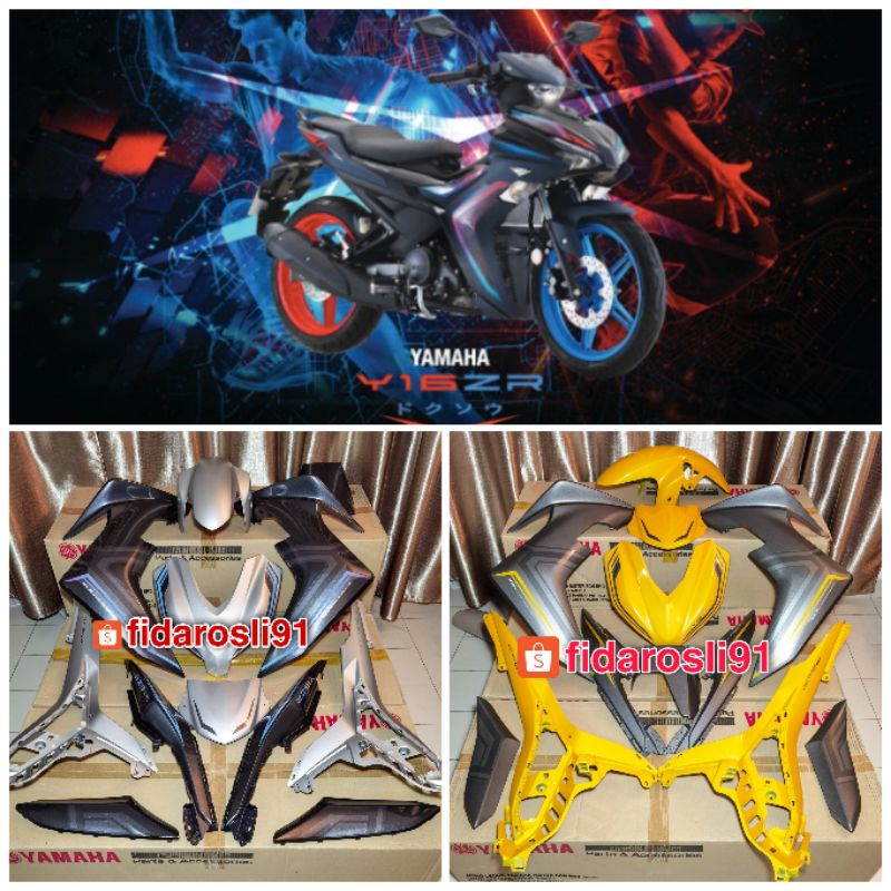 COVERSET YAMAHA Y16ZR EXCITER 155 VVA ORIGINAL HLY Y16 Y15ZR V3 Y155 HLYM RACING YELLOW PHANTOM ...