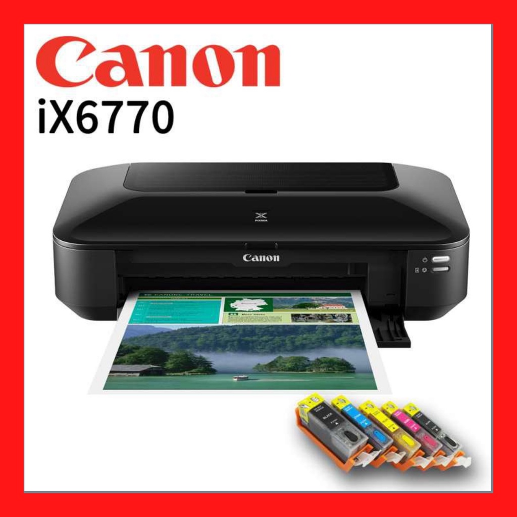Canon Color Inkjet PIXMA iX6770 Printer (Print, Up to A3 size, Wired ...