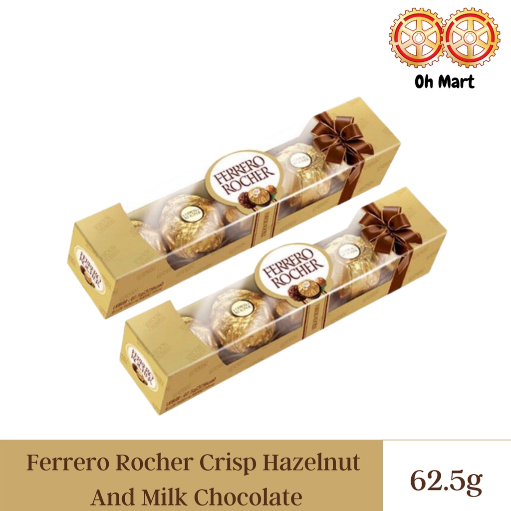 Ferrero Rocher Crisp Hazelnut And Milk Chocolate 62.5g | Shopee Malaysia