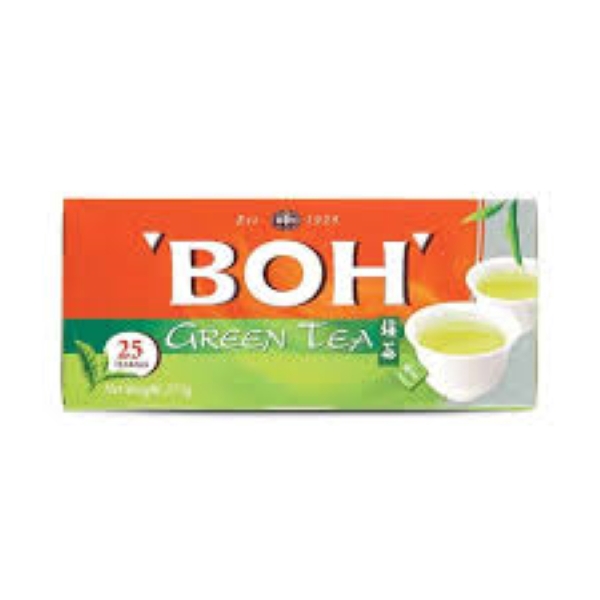 BOH Pure Green Tea 25 Teabags 37.5g (New Look & Improved Taste ...