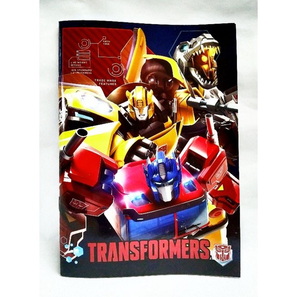 HASBRO TRANSFORMERS OPTIMUS PRIME EXERCISE BOOK 210MM X 150MM 60GSM 56 ...