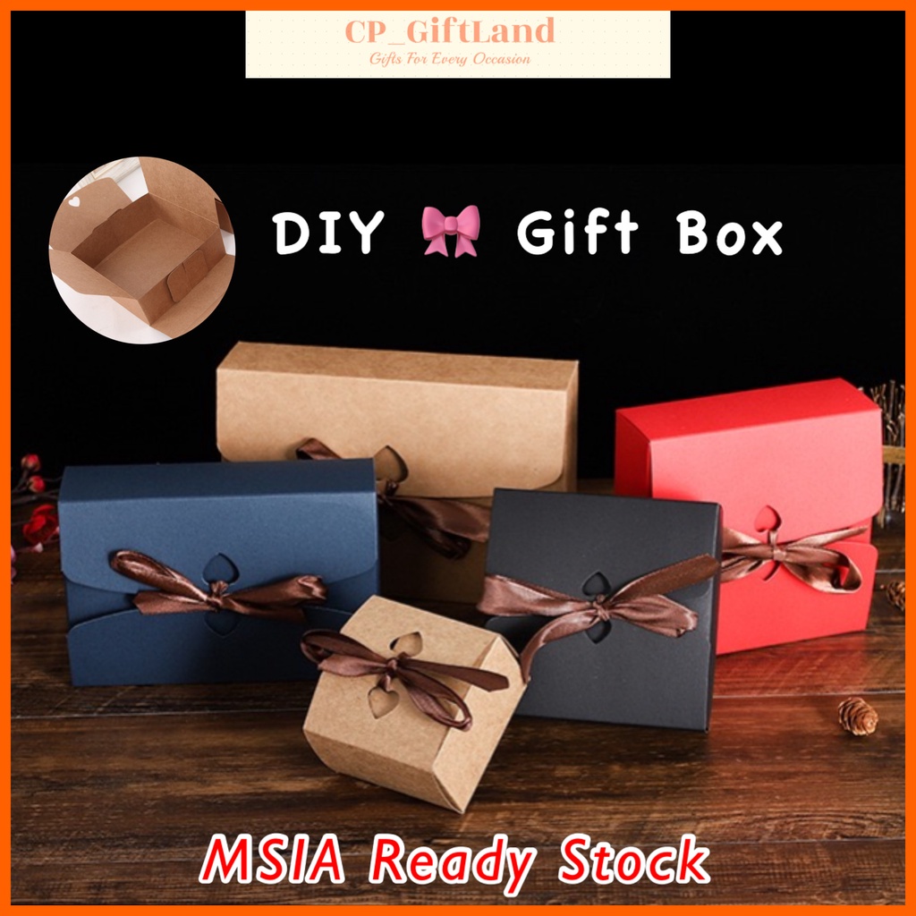 Gift Box DIY Ribbon Aqiqah/Wedding/Doorgift Box Candy/Cookie/Chocolate ...