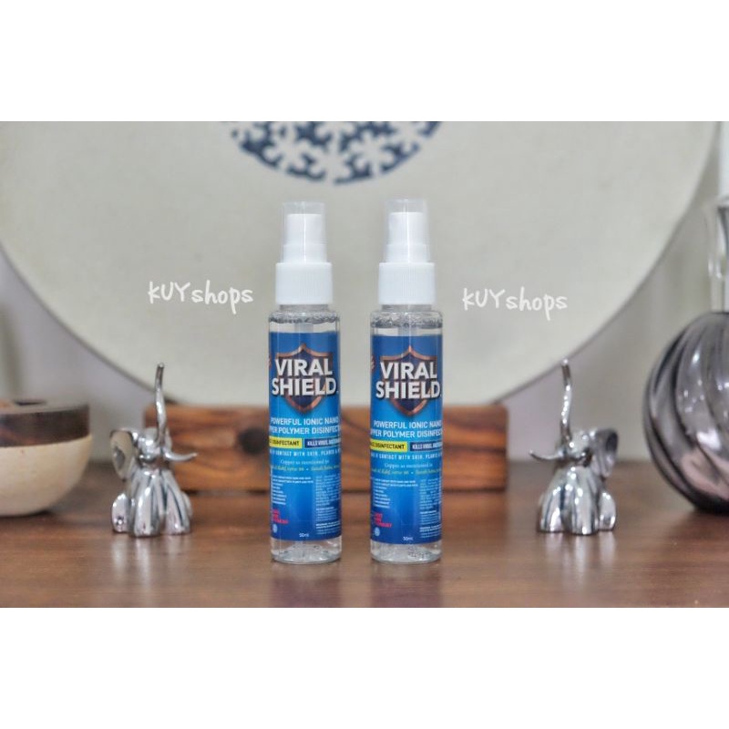 50ml VIRAL SHIELD Disinfectant Spray - Powerful Ionic Nano Copper ...