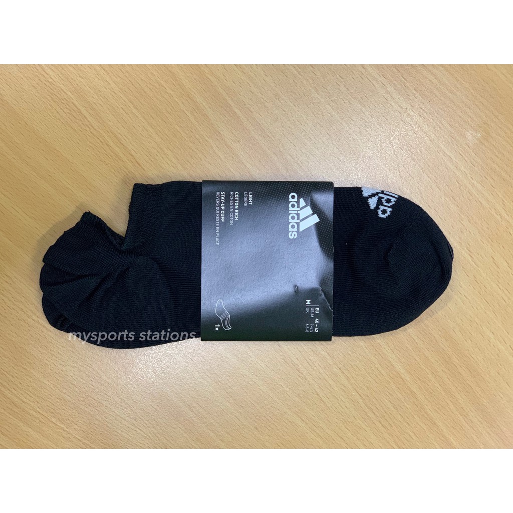ADIDAS DZ9411 LIGHT NOSH 1PP RUNNING SOCKS - BLACK (REDAY STOCK ...