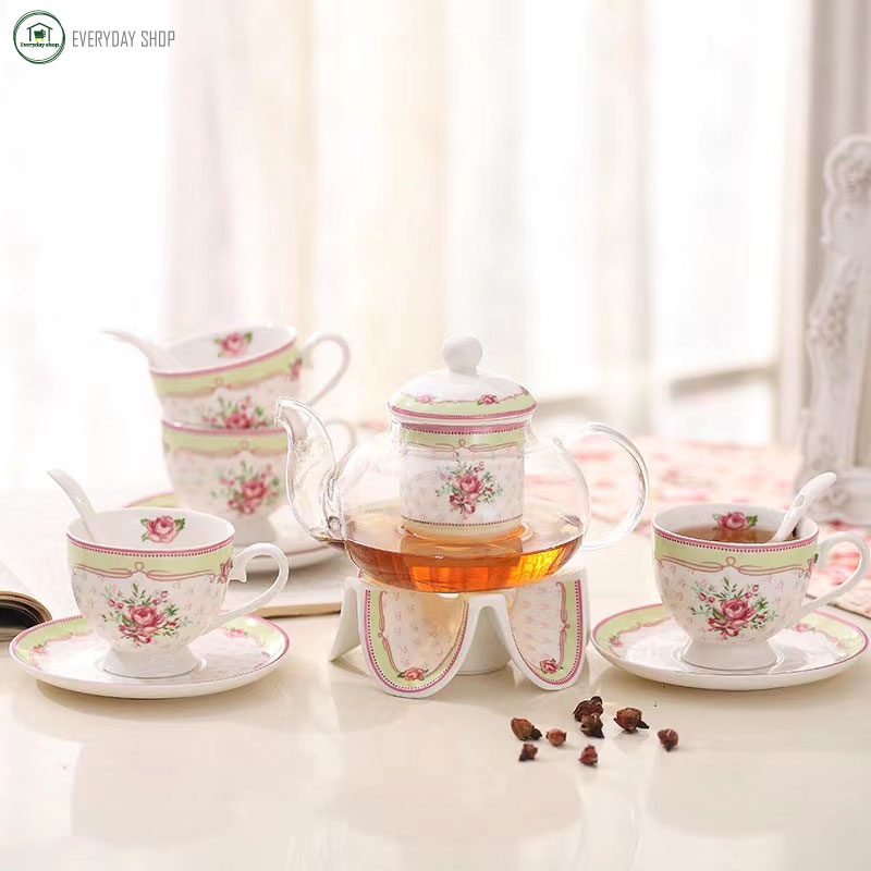 English Teapot Set European Tea Cup Teapot Tea Time Afternoon | Shopee ...