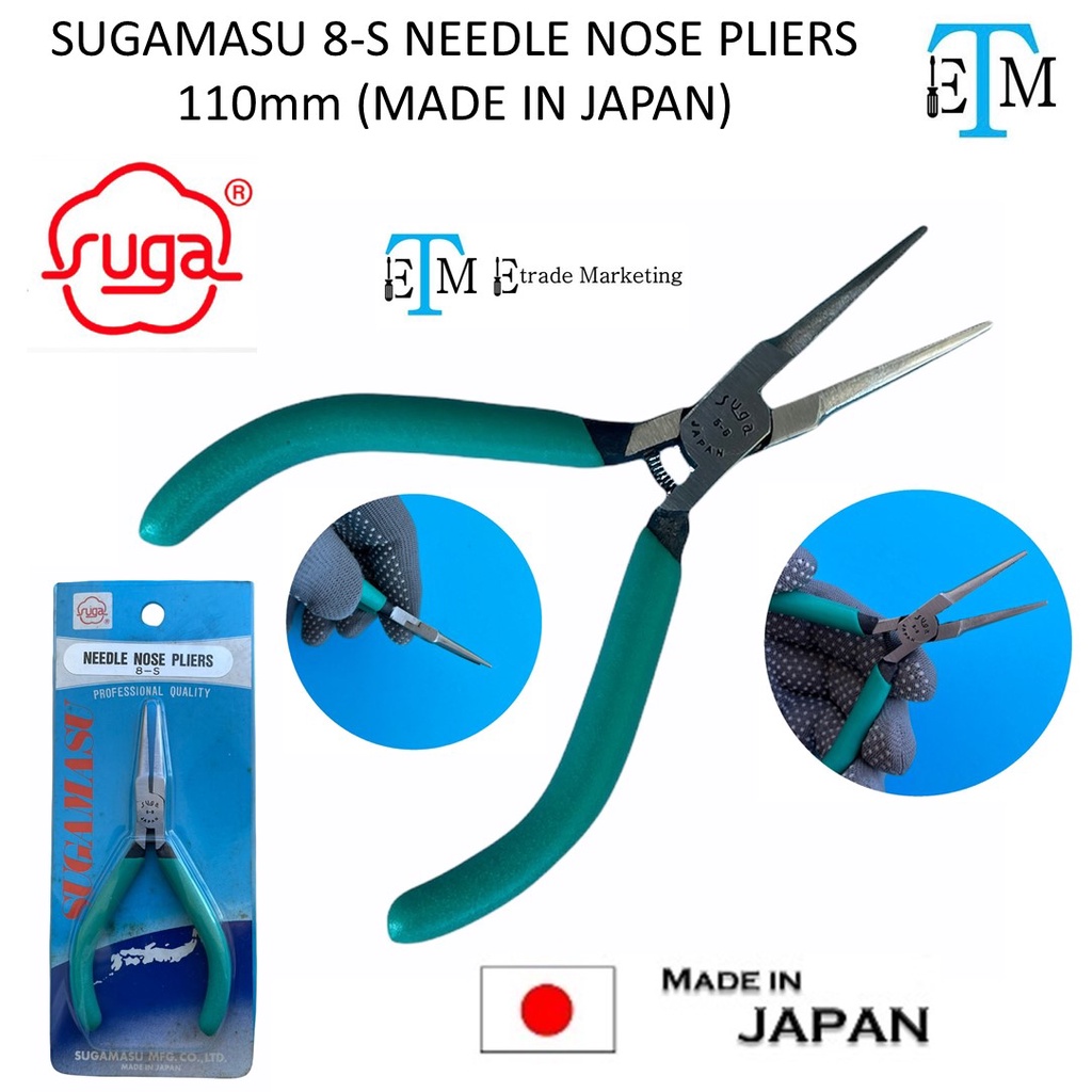 SUGAMASU 8-S NEEDLE NOSE PLIERS 110mm (MADE IN JAPAN) | Shopee Malaysia