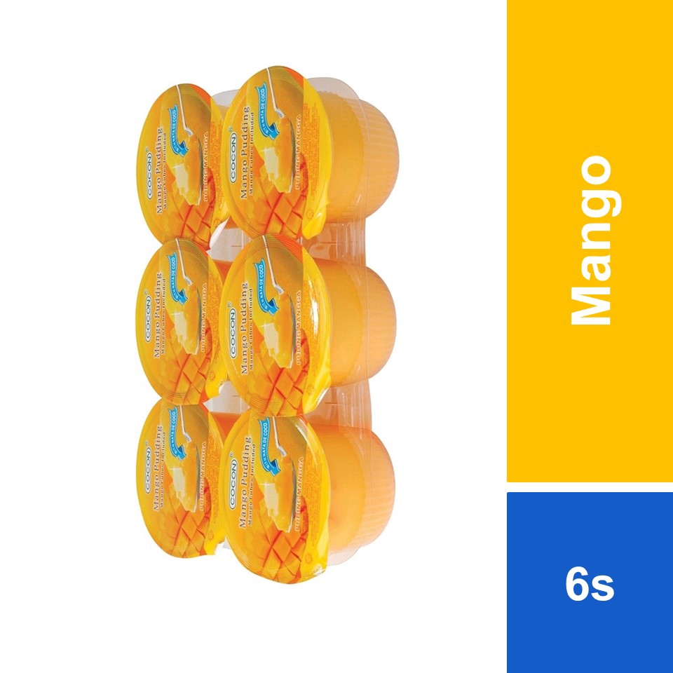 Cocon Fruit Cube Pudding Mango x 6s | Shopee Malaysia