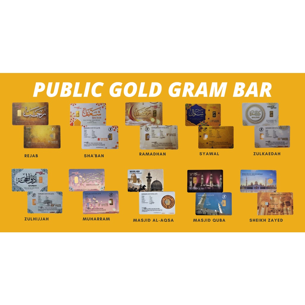 [10% OFF] Public Gold PG 1g .9999 Gold Bar - Various Designs | Shopee ...