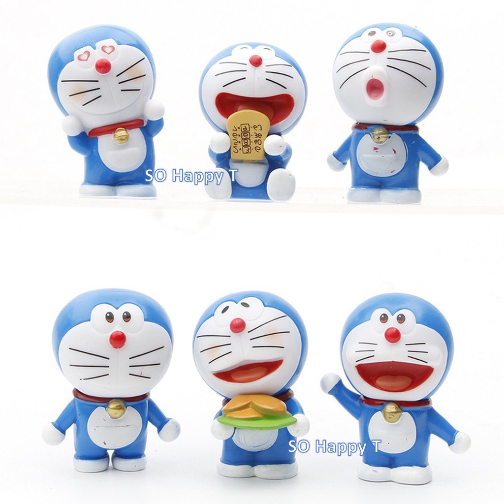 Doraemon Figurine Set/Cake Topper (6 pcs) | Shopee Malaysia