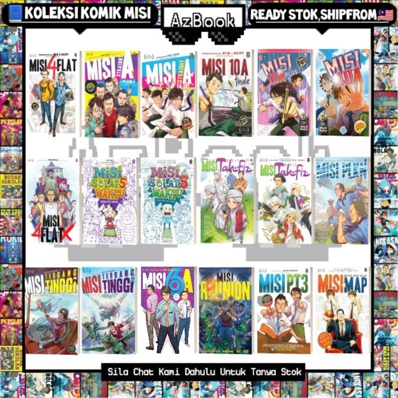 Buku Komik Misi 10A Plus , Misi Tahfiz , Misi 4 Flat , Misi PT3 , Misi ...