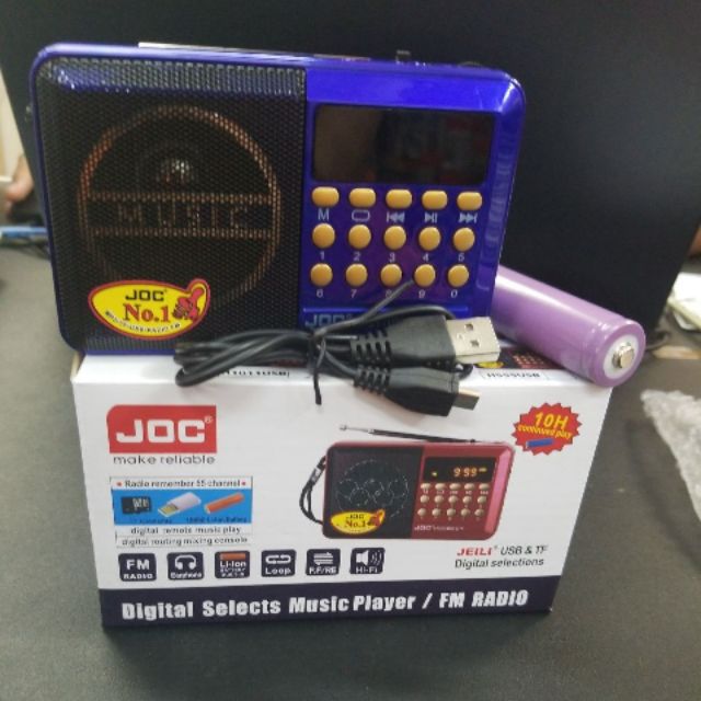 JOC digital selects music player / Fm radio | Shopee Malaysia