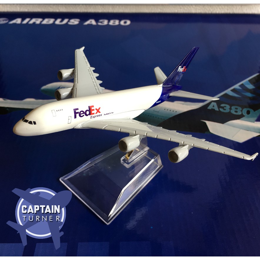 FEDEX A380 Aircraft Model 16cm Die-cast Metal Airplane | Shopee Malaysia