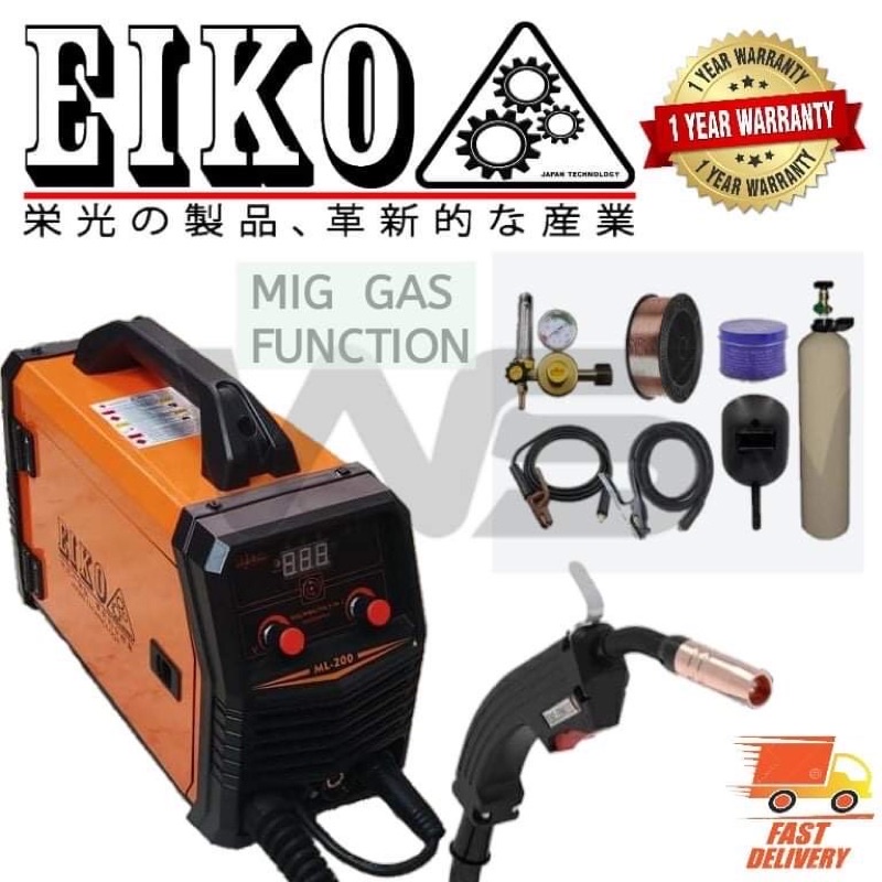 EIKO JAPAN ML-200 IGBT Inverter MIG Welding Machine(Made In MALAYSIA ...