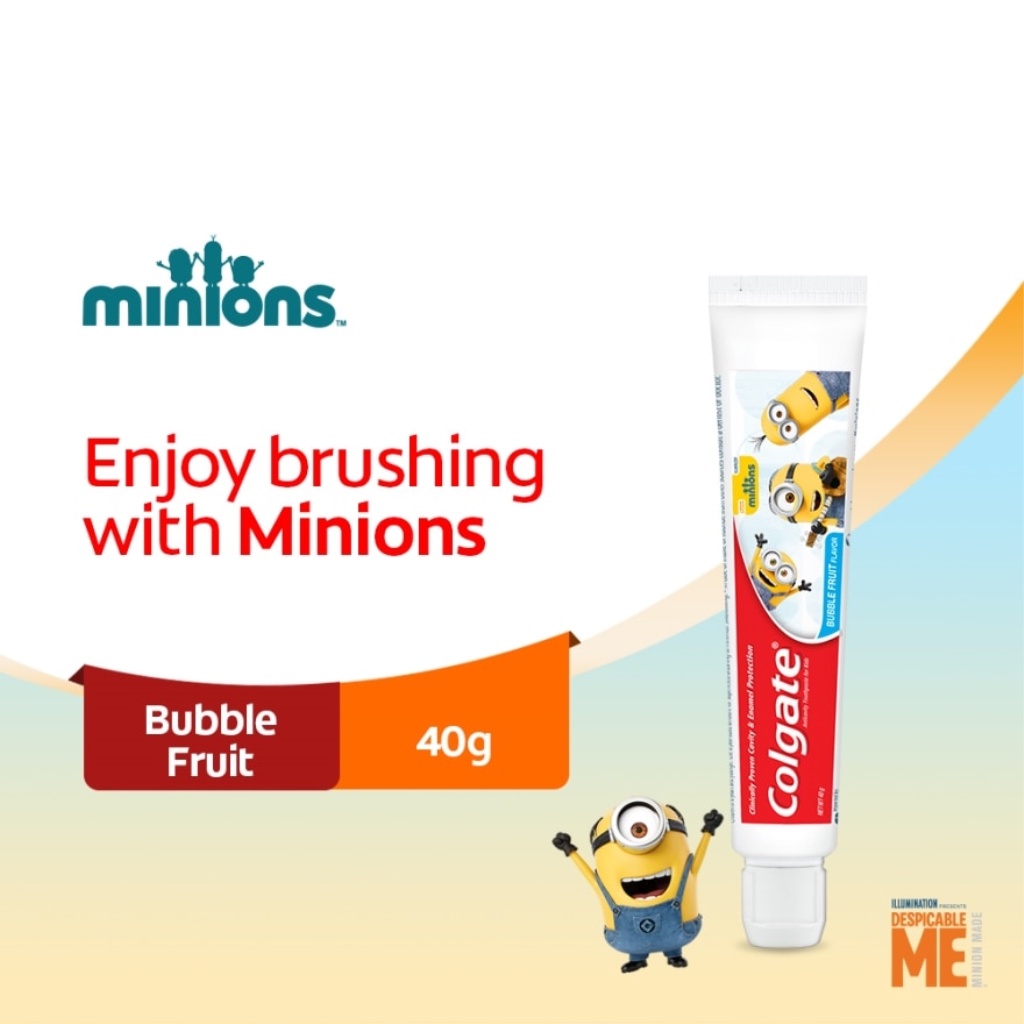 COLGATE Kids Minion toothpaste 40g | Shopee Malaysia