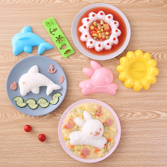 DIY Creative 4pcs Rice Mold Set (Ready Stock) | Shopee Malaysia