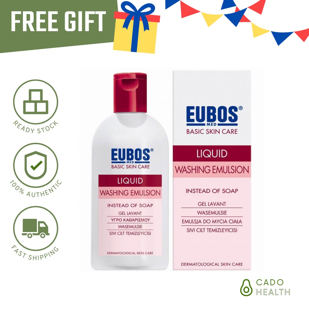 Eubos Liquid Washing Emulsion Red 200ml | Shopee Malaysia