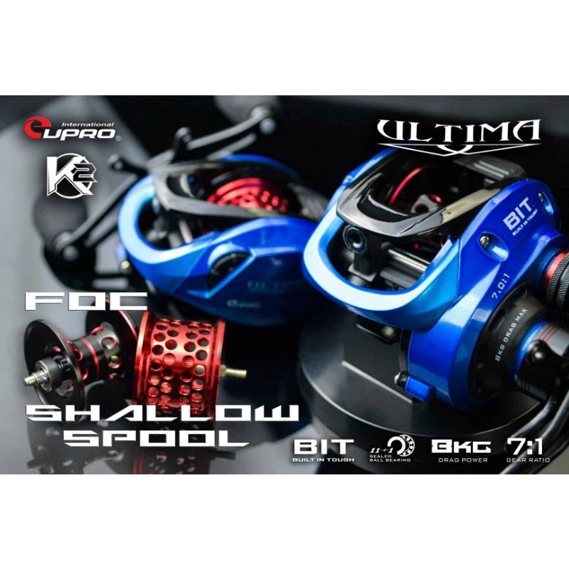 eupro k2 ultima casting reel (left) | Shopee Malaysia