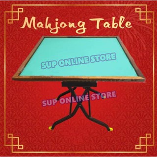 3V Mahjong & Lami Table / Fordable Square Mahjong Table / Meja Judi ...