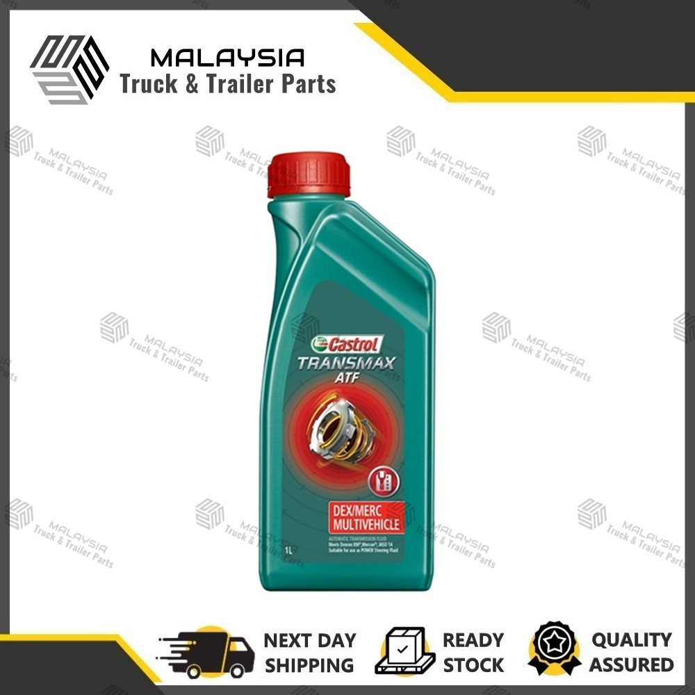 (100% ORIGINAL) CASTROL TRANSMAX ATF DEX/MERC MULTIVEHICLE FLUIDS 1L ...
