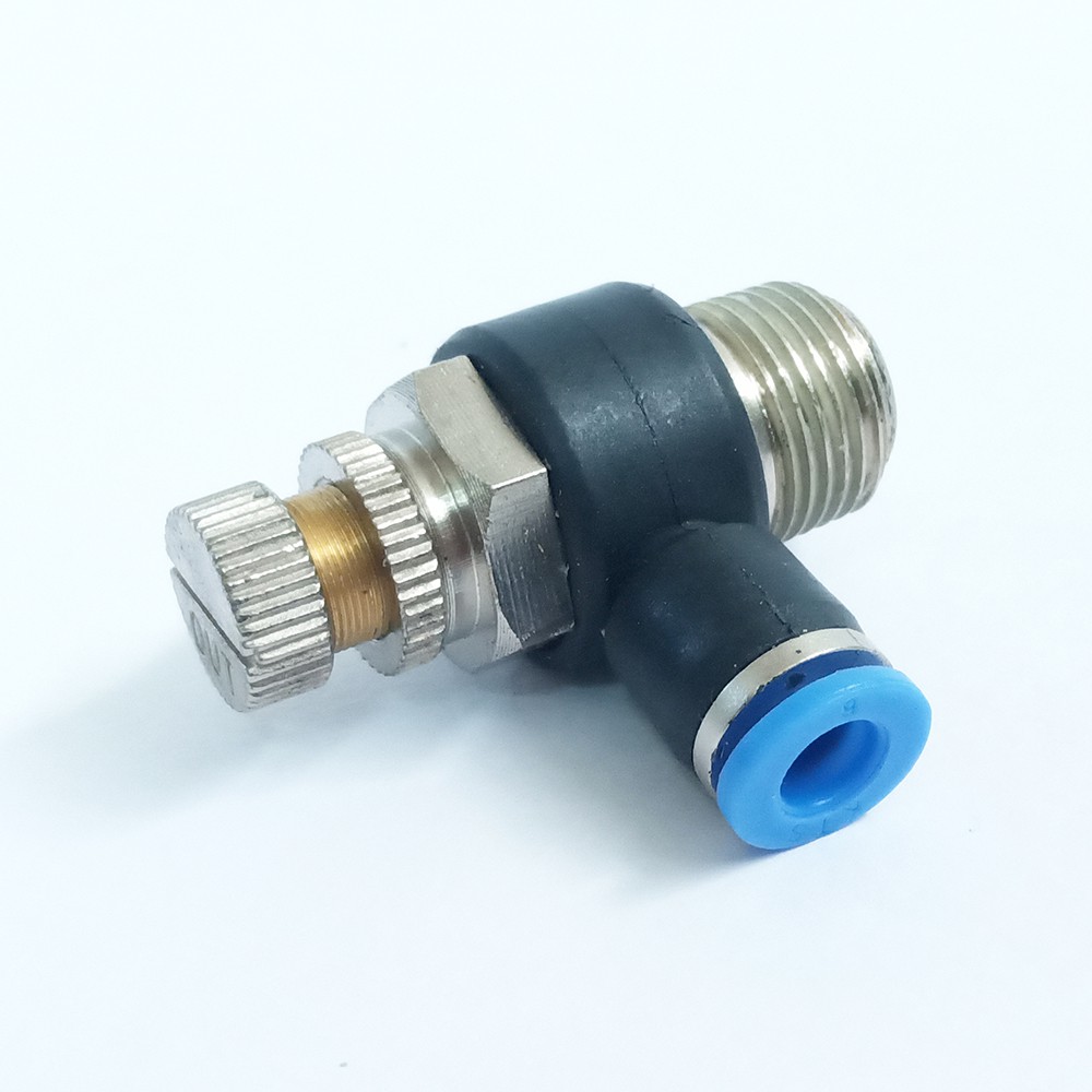 Pneumatic Speed Controller 6mm X 3/8" Male Thread JSC Series One Touch ...