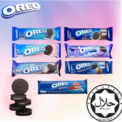 [HALAL] OREO SANDWICH ORIGINAL / CHOCOLATE / PEANUT / ICE-CREAM / DARK ...