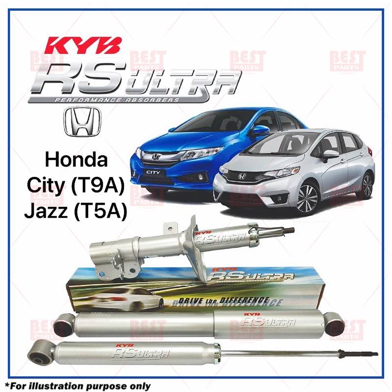 Kayaba RS Ultra Absorber Front & Rear Honda City T9A Jazz T5A Depan & Belakang Absorber Kayaba ...