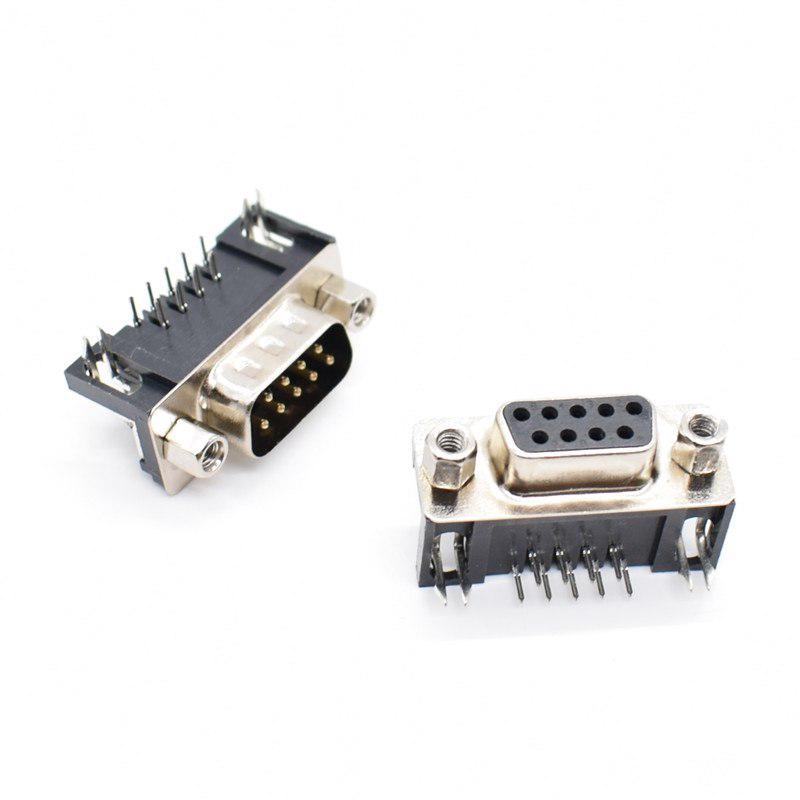 DB9 Female Male PCB Mount D-Sub 9 pin PCB Connector RS232 Connector ...
