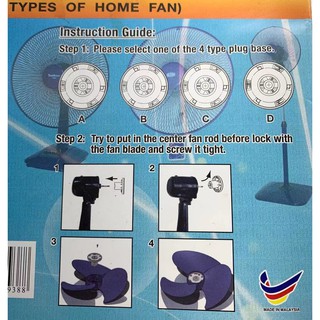 (All Brand) Universal Multi Fan Blade 12 inch 16 inch Table Fan Stand ...