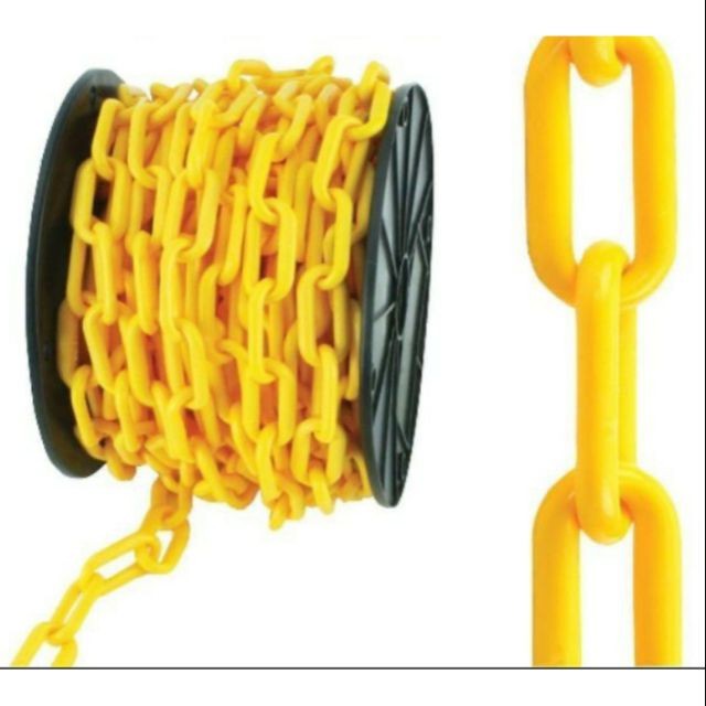 PVC Plastic Chain 6MM (20m+-) Blue / Green / White / Red / or Yellow ...