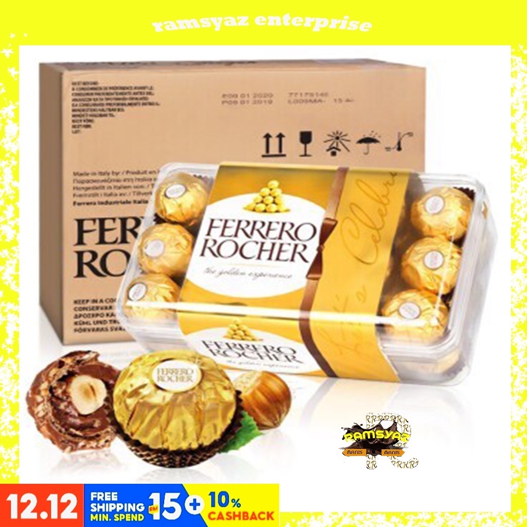 FERRERO ROCHER T30 375G ( 30 biji ) | Shopee Malaysia