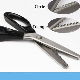 Gunting Kain Bergerigi/Gunting Kain Zigzag, Potong Jahit Kain, 2 Mata ...