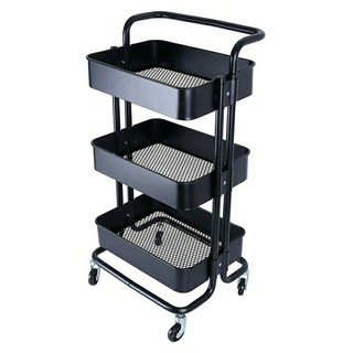 TROLLEY FULL STAINLESS STEEL TRAY & TIANG-TROLI BERTINGKAT-3 TIER MULTI ...