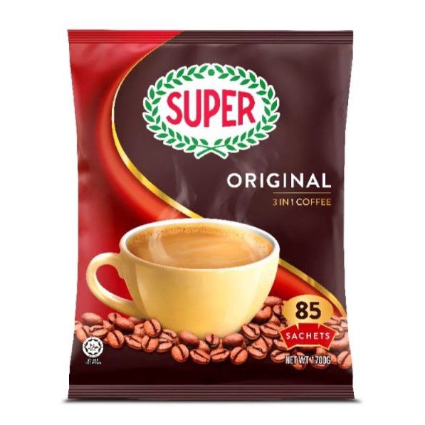 SUPER COFFEE- Original 85 sachets (New pack) | Shopee Malaysia