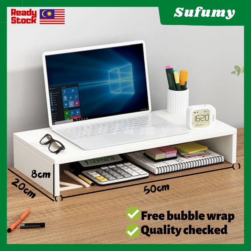 Computer Monitor Screen Increased Shelf Base Desktop Keyboard Rack ...