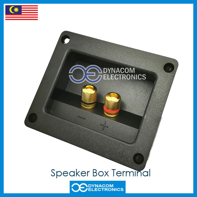 Rectangular Speaker Box Terminal with Binding Post Connectors [Terminal ...