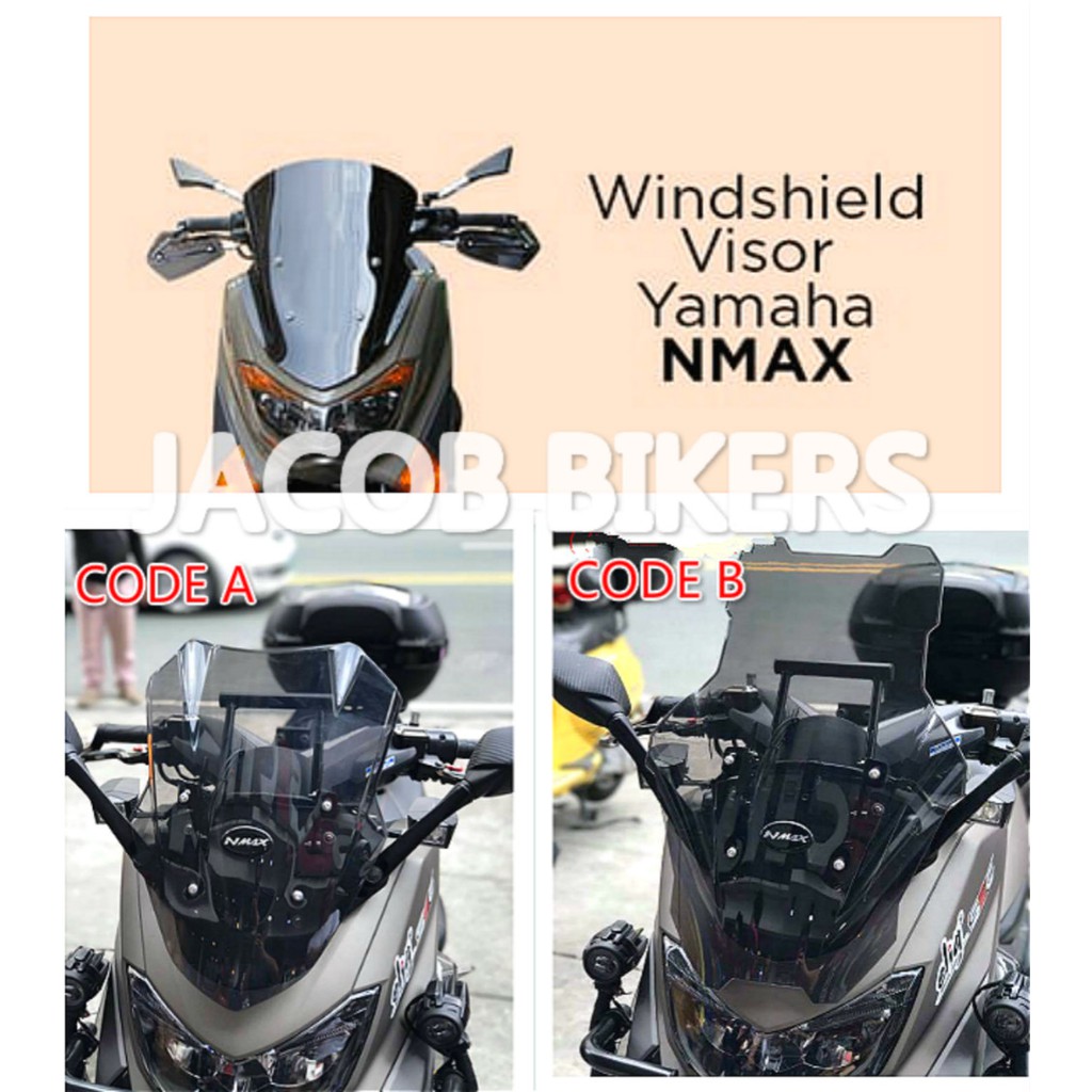 YAMAHA NMAX V1- NEW V2 NMAX 2020 WINDSHIEL VISOR INCLUDER ADJUSTABLE ...